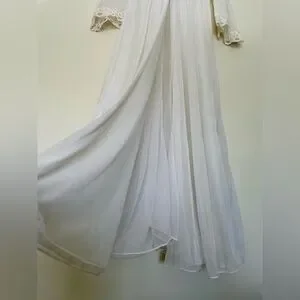 Vintage | Swim | Vintage 7s Sheer Lace Maxi Duster Robe Festival ...